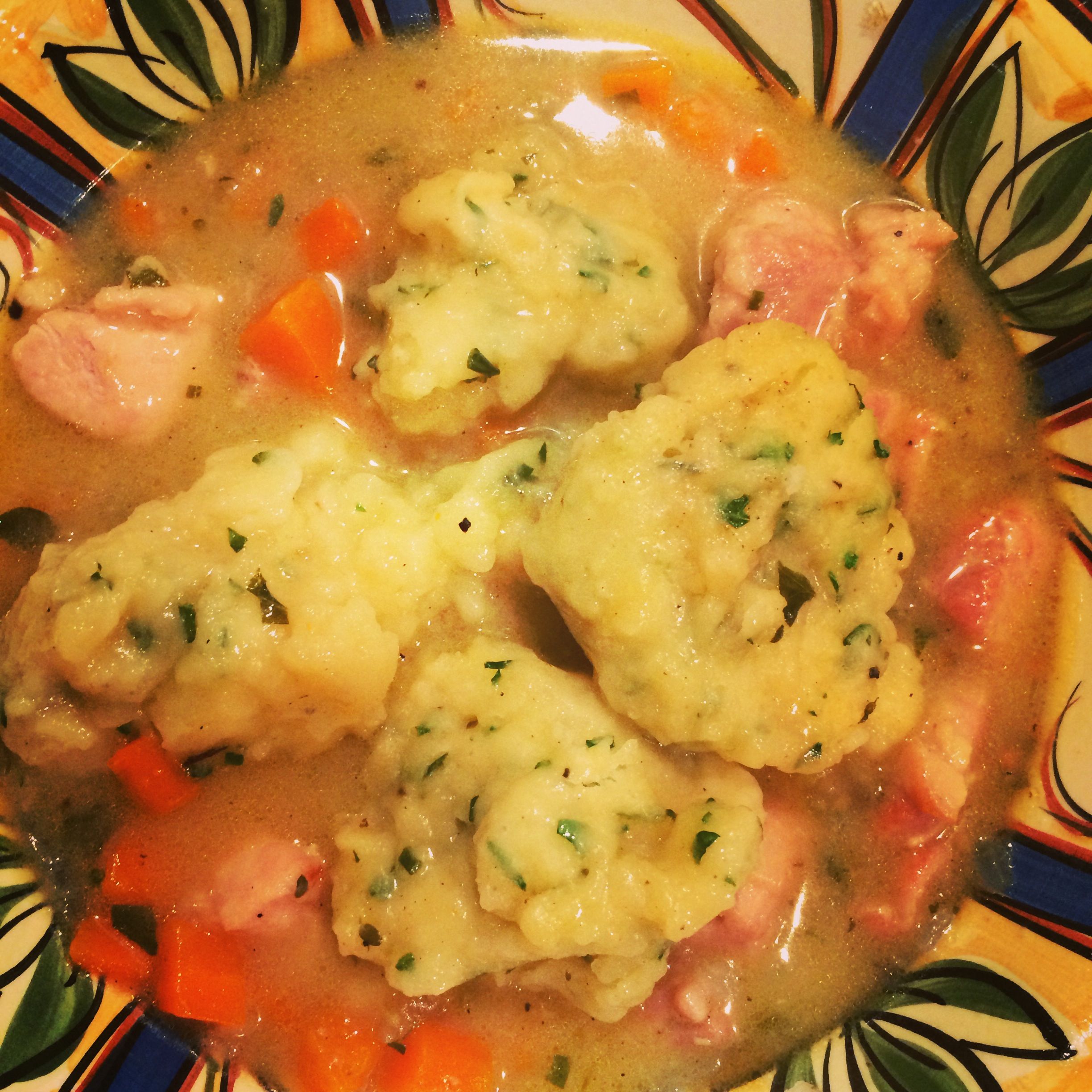 Chicken soup with Dumplings | divine and delicious living